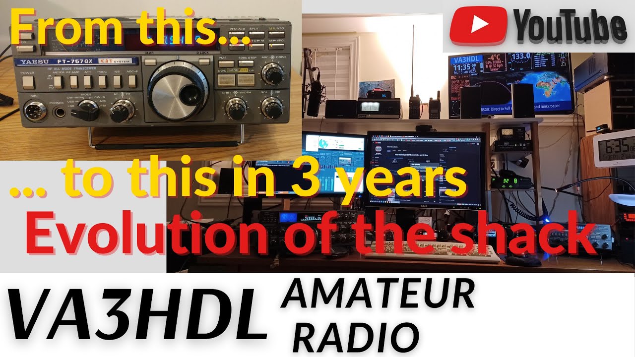 How my radio shack evolved in the last three years - YouTube