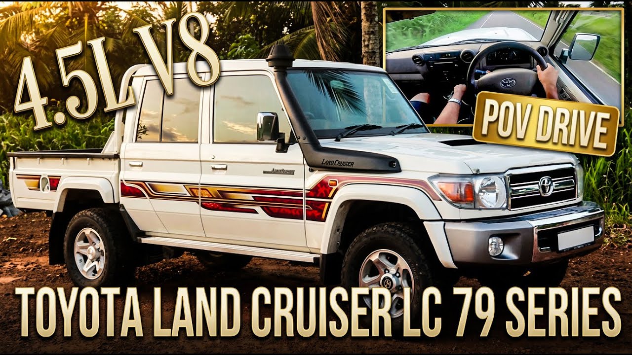 Toyota Land Cruiser 79 Series 4.5 liter V8 | Walkthrough + POV Drive ...