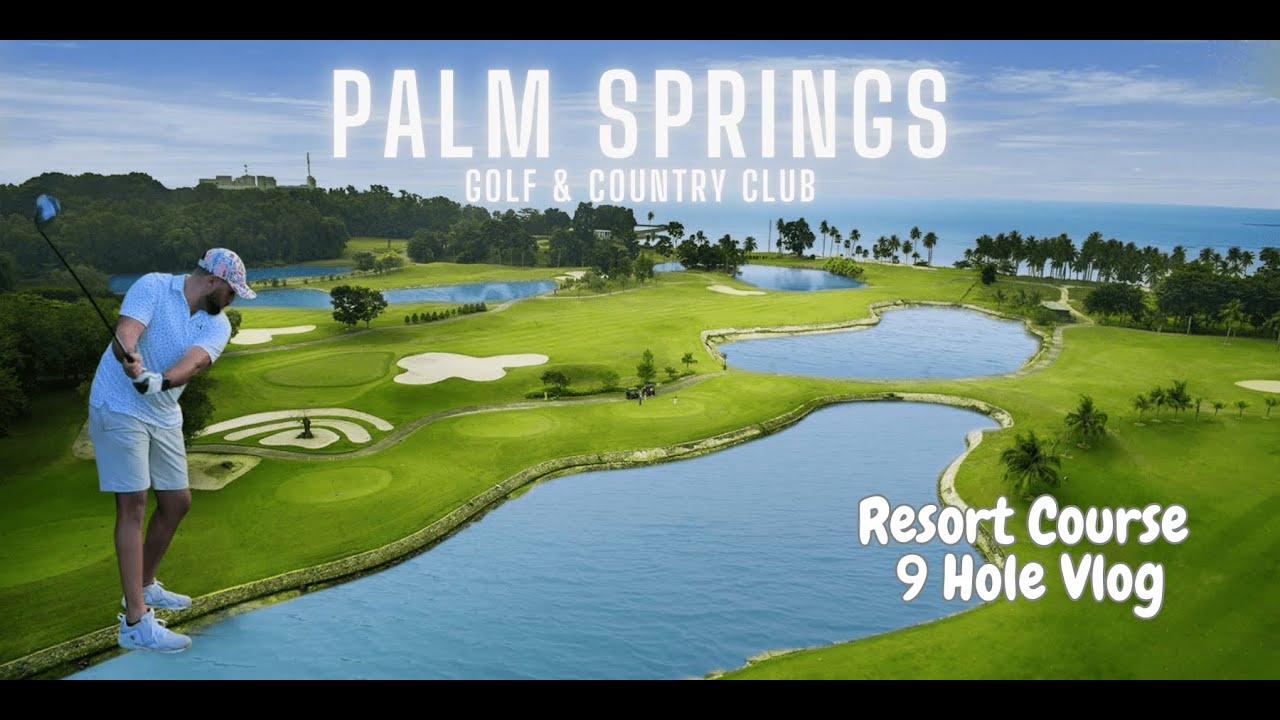 Playing the beautiful Palm Springs 9 Hole Resort Course in Batam ...