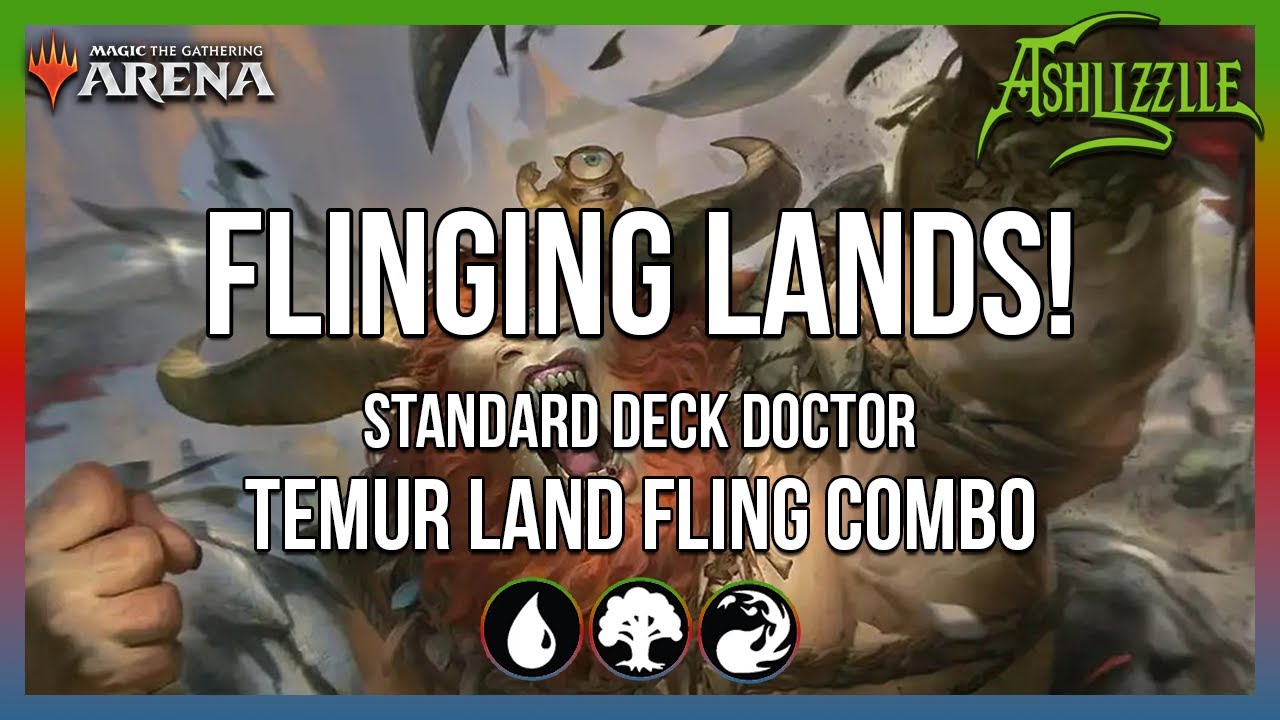 LANDS TO THE FACE COMBO DECK! | Temur Land Fling Combo | Standard Deck ...