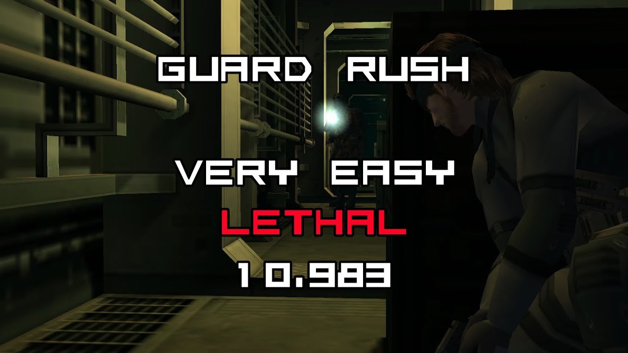 MGS2 Substance - Guard Rush, Very Easy - 10.983 - YouTube