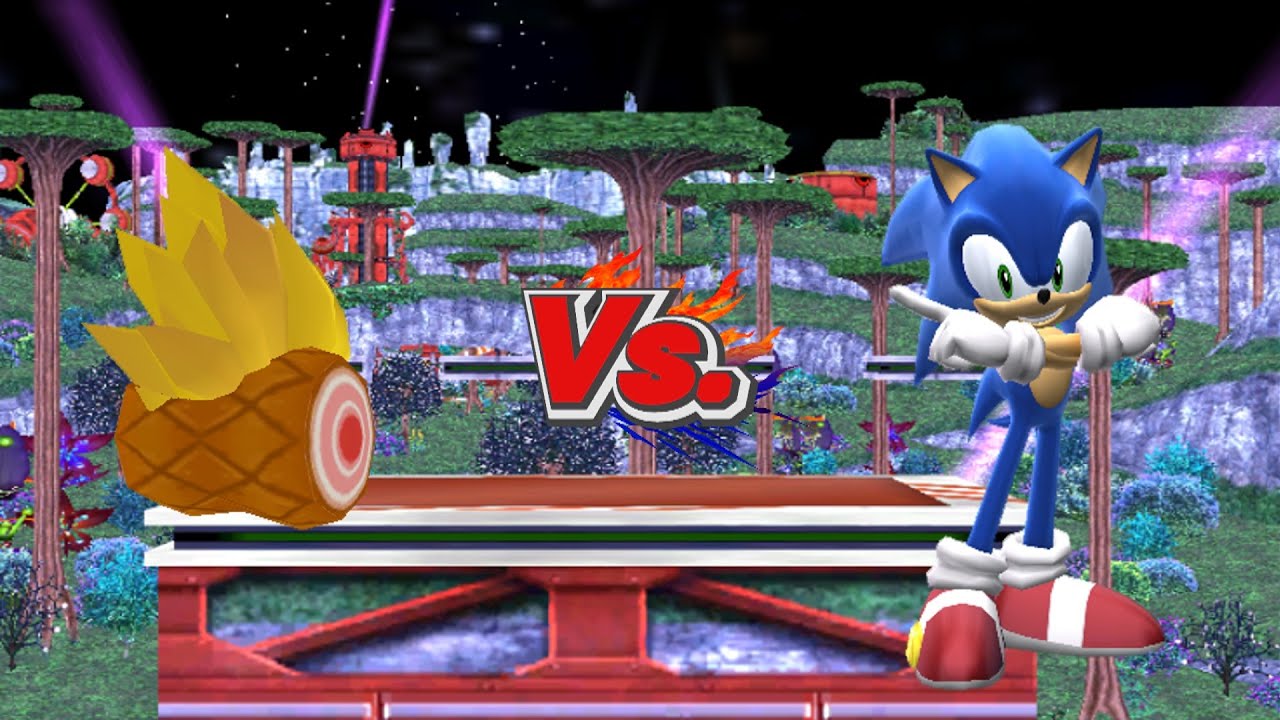 SSBB WiiU Modded Battles: Evil Ham Vs Sonic The Hedgehog - YouTube