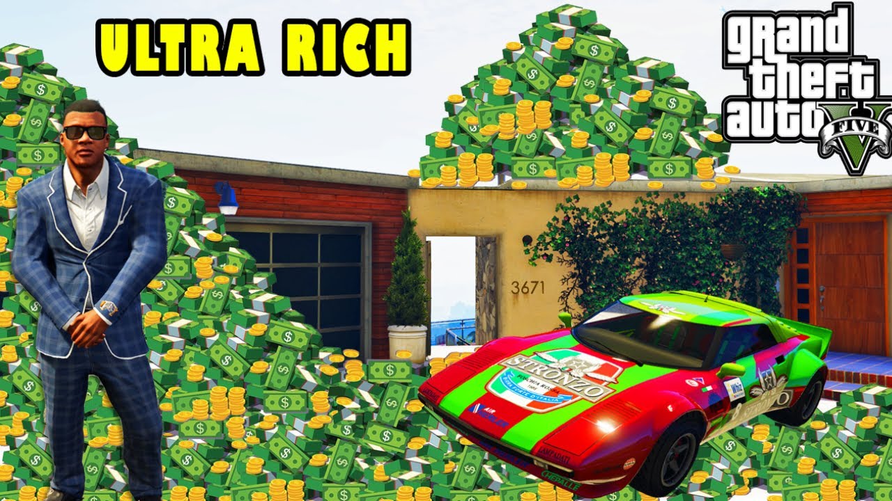 GTA 5 : Franklin Won The Biggest Lottery Jackpot Prize In GTA 5 ! - YouTube