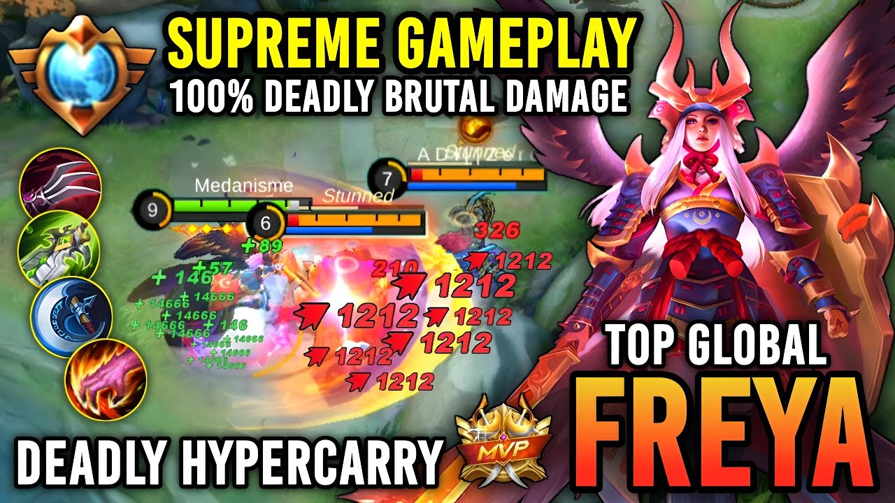 Top Global Freya 7900+ Match!! The Best Freya build in 2023 - Supreme ...