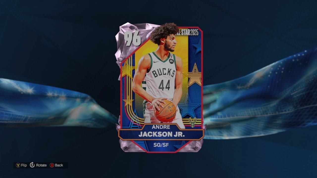 NBA 2K25 MyTEAM - Pink Diamond Andre Jackson Jr Stats, Badges, and Jumper - YouTube