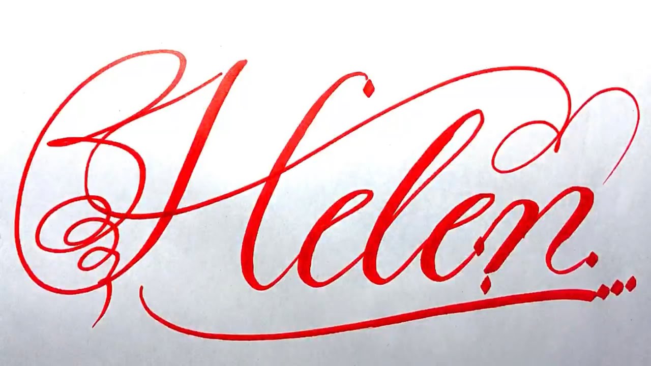 Helen Name Signature Calligraphy Status How To Write With Cut Maker helen-name-signature-calligraphy-status-how-to-write-with-cut-maker