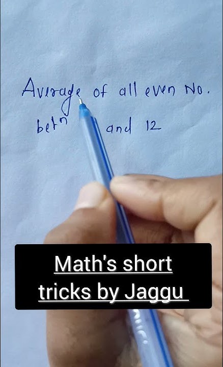 Average of all even number between 2 and 12 - YouTube