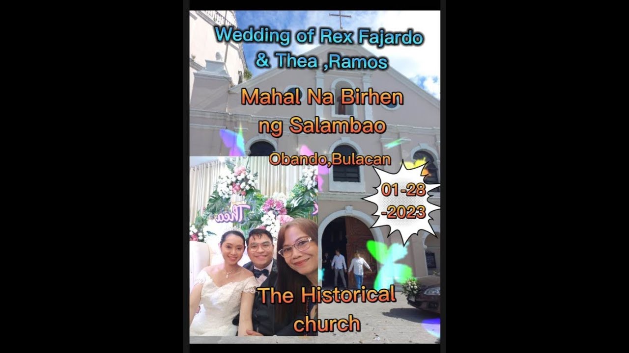 The Wedding of Thea Ramos and Rex Fajardo in the Historical Church in ...