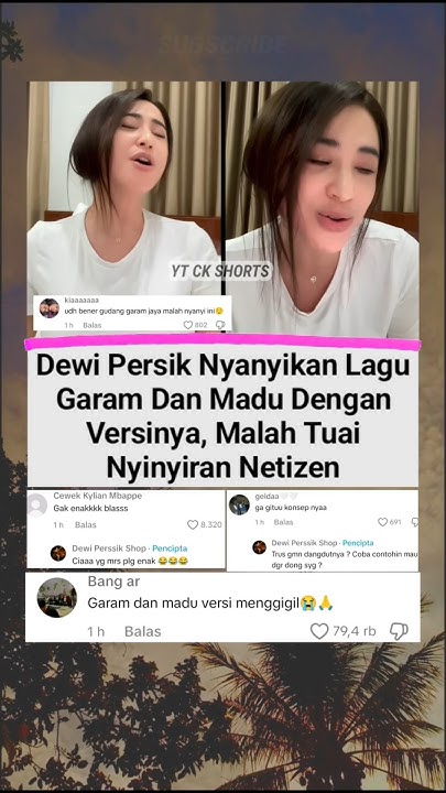 Tuai Nyinyiran Netizen, Dewi Persik Nyanyikan Lagu Garam Dan Madu #dewipersik #beritaartis #fypシ ...