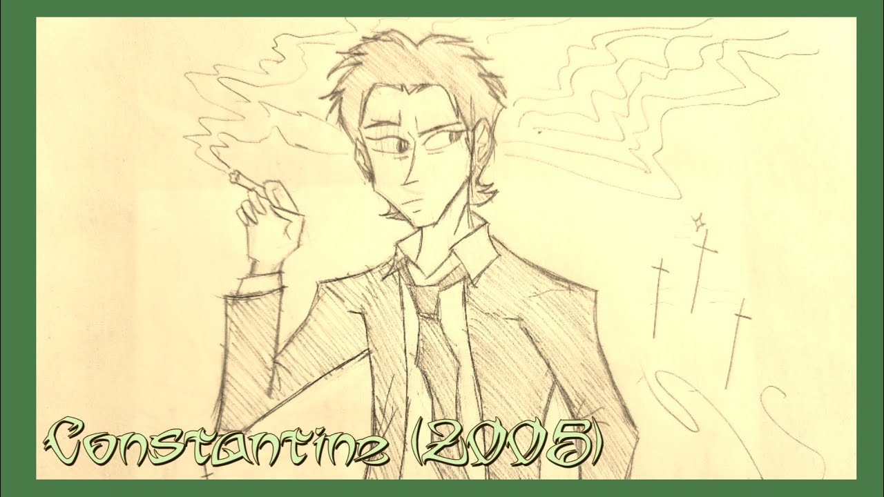 Drawing John Constantine from Constantine (2005) - YouTube
