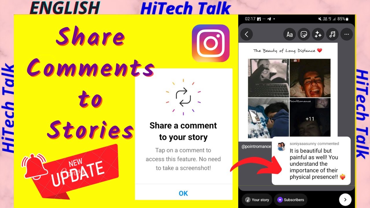 How to Share Instagram Comments to Stories | Instagram New update - YouTube