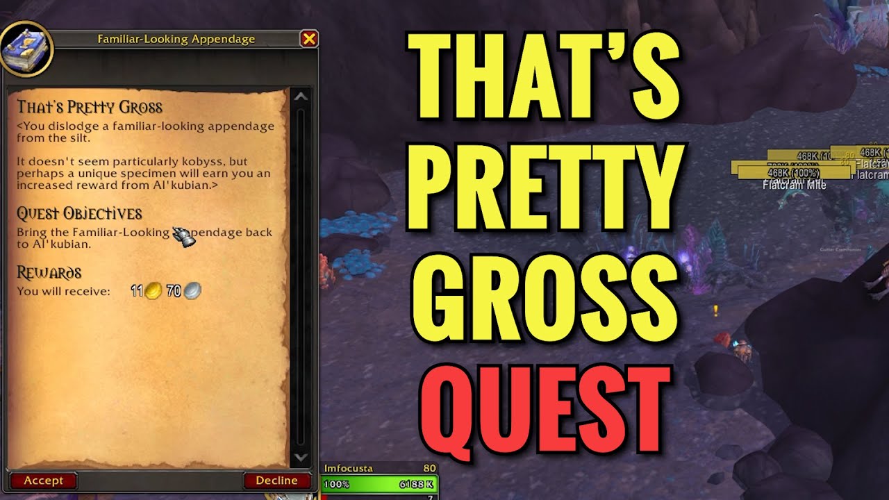 That's Pretty Gross Quest (WoW TWW) - YouTube