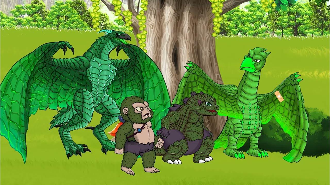 ALL Family GODZILLA vs KONG: Battle Evolve The PYTHON'S SHAPE - FUNNY ...