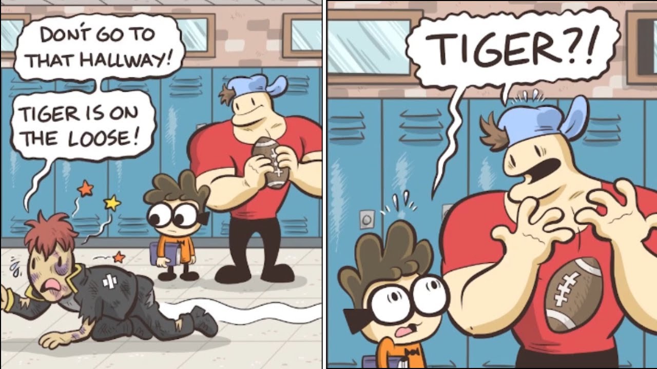 New Funny Nerd And Jock Comic Dub So Far #7 || Chicken Go - YouTube