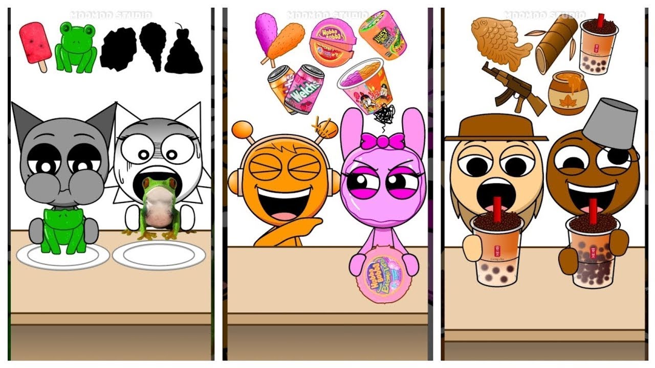 Incredibox Sprunki Color Emoji Mukbang | Cartoon Animation | Monya ...