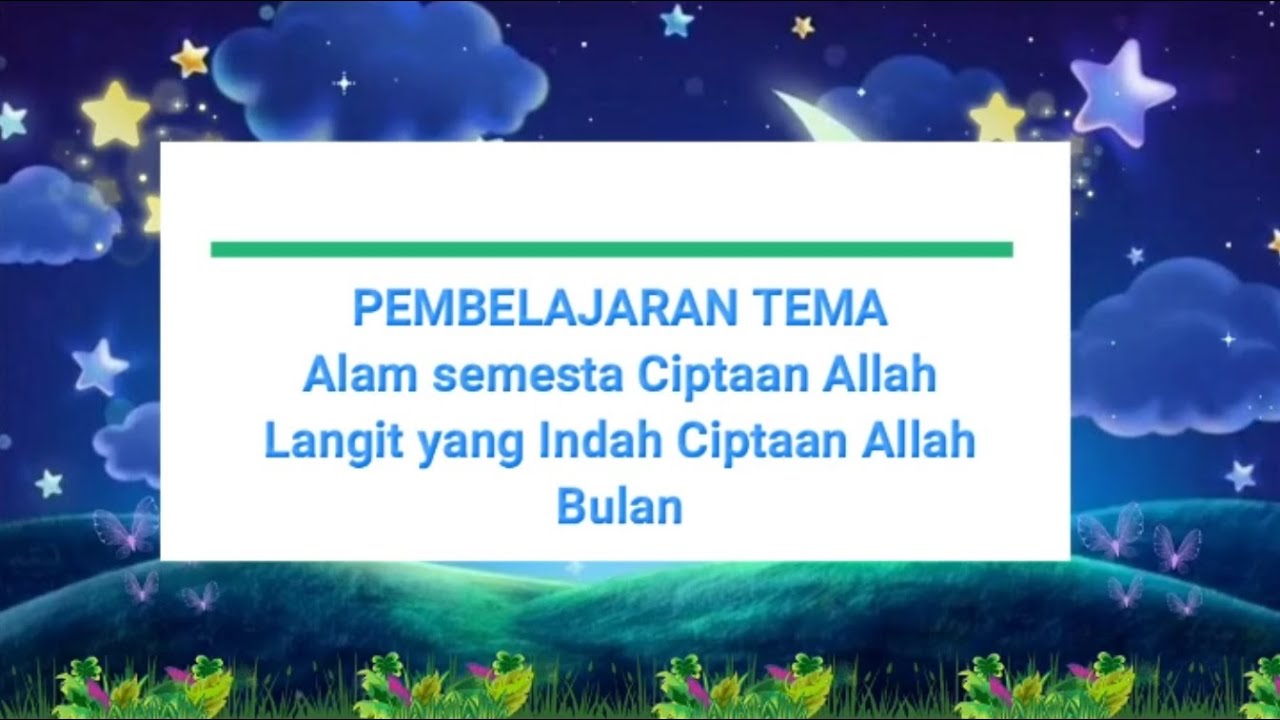 Alam semesta Ciptaan Allah | Langit yang Indah Ciptaan Allah | Bulan ...