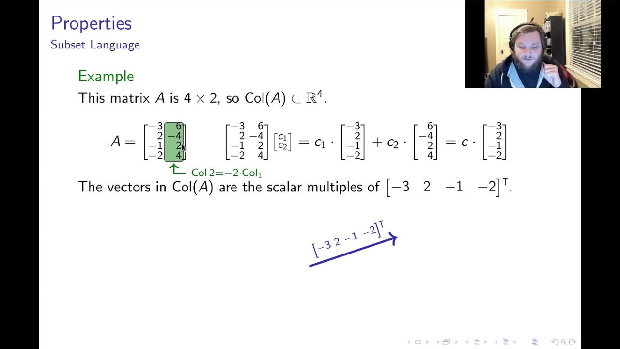 Column Spaces: Part 2/4 "Properties" - YouTube