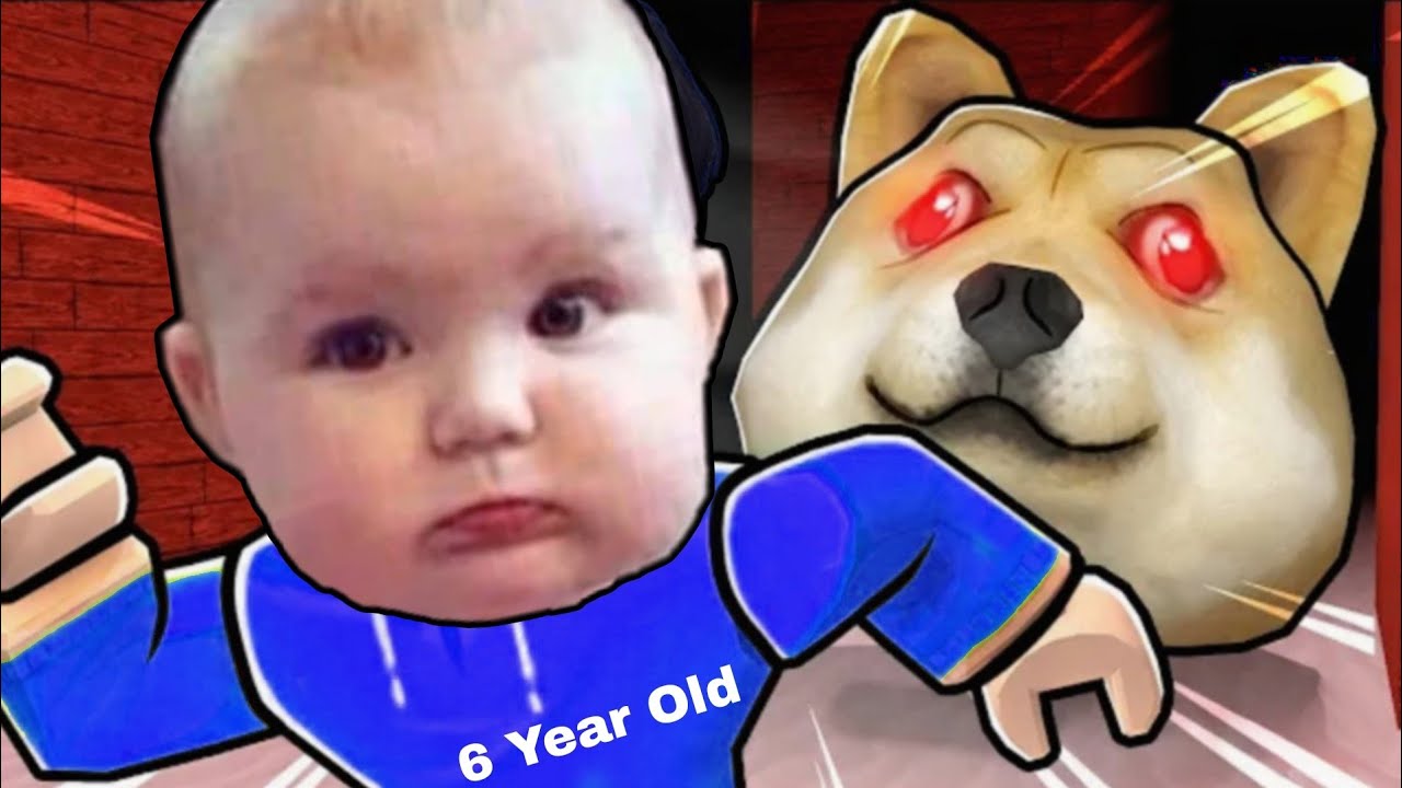 6 Year Old Kids Gameplay Roblox Obby Doge Head Escape - YouTube