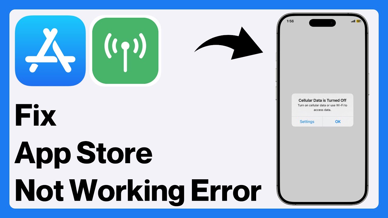 How To Fix Turn ON Cellular Data or use WiFi to Access the App Store on ...