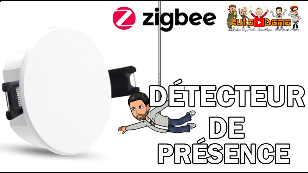 Détecteur de présence connecté Zigbee moes - YouTube