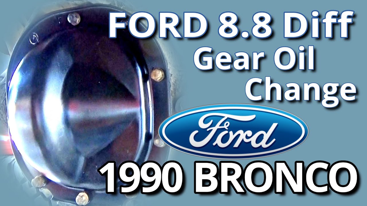 FORD 8.8 Rear Differential Fluid Change | Rear End Oil Replace |DIY ...