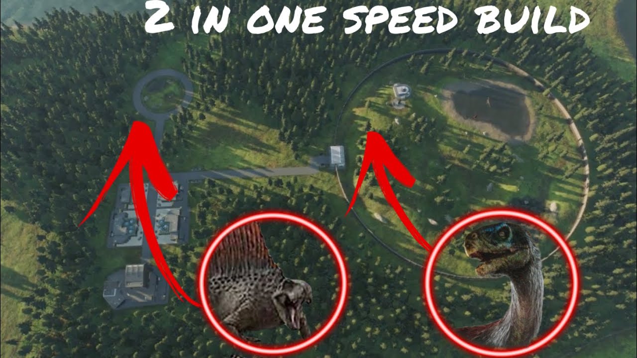 Therizinosaurus and dimetrodon enclosure speed build JWE2 - YouTube