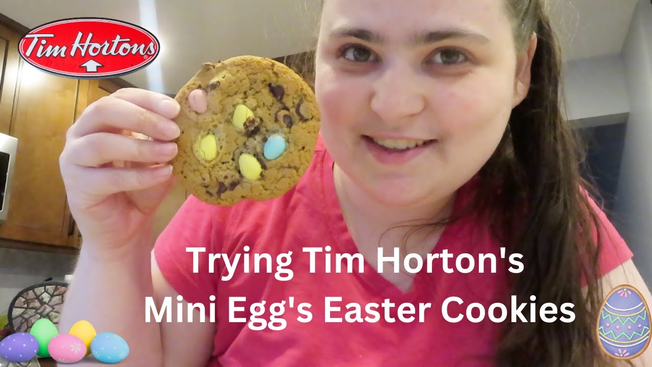 Trying Tim Horton's Easter Cookies 2023 - YouTube
