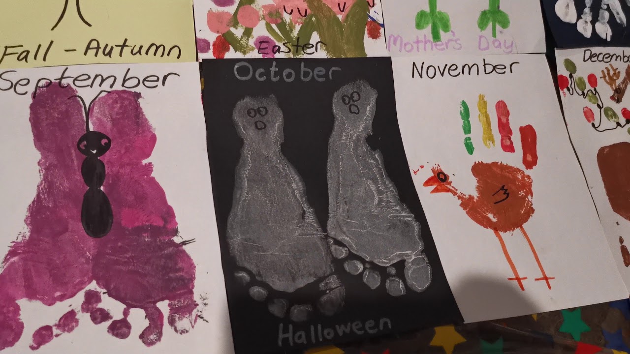 Handprint Calendar - made by Sky - YouTube