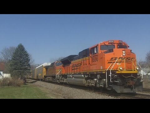 BNSF 8556- New SD70ACe, Galesburg, IL - YouTube