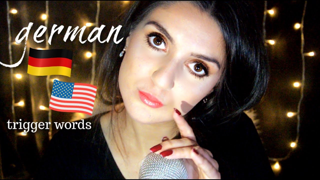 ASMR German Trigger Words ️ with English Translation I Close Up ...