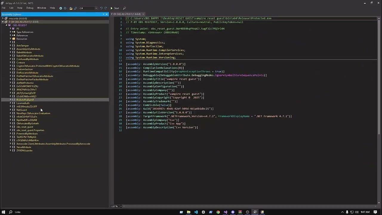 🔥Free Obfuscator for EXE File | Protect .NET Apps Like a Pro | OBS v1 ...