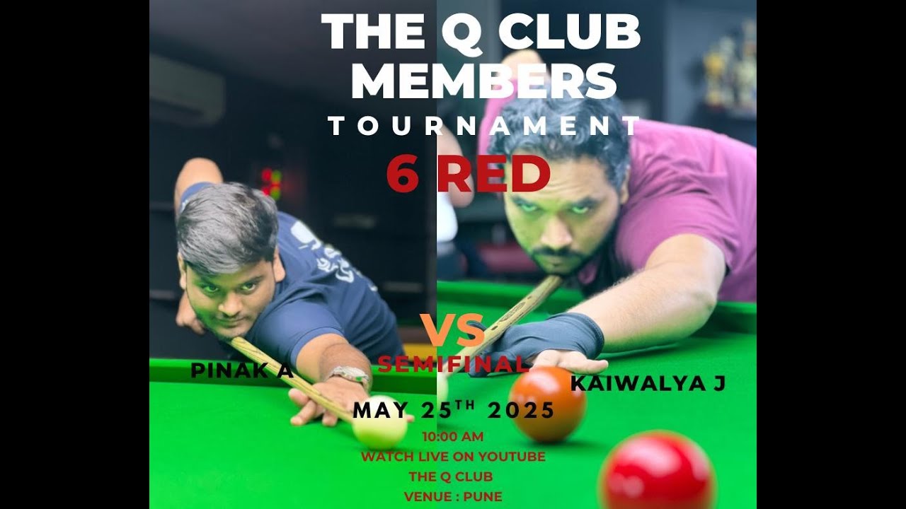 The Q Club Members Monthly Tournament | 6 Red - YouTube