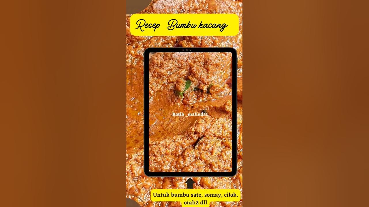 Resep Bumbu Kacang Resep Mudah Bumbu Kacang Yang Enak Dan Bikin