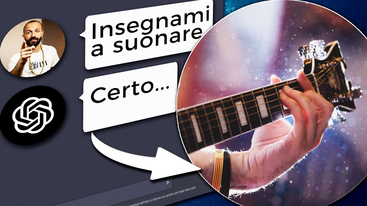 Ho chiesto ad un'IA di insegnarmi a suonare la chitarra - YouTube