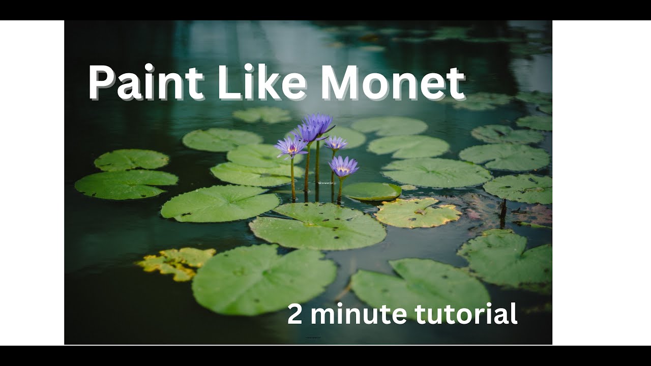 mastering monet: step-by-step guide to painting water lilies - YouTube
