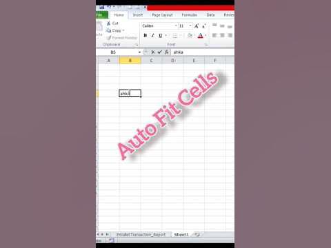 Excel Trips And Tricks | Auto Fit Cell In Excel Sheet #excel #trips #cell #viral - YouTube