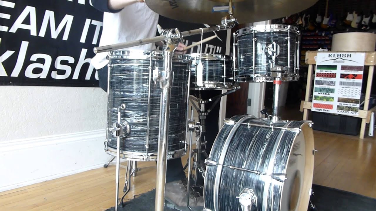 Klash Custom Bop-Rock Drum Set Review/Remo - YouTube