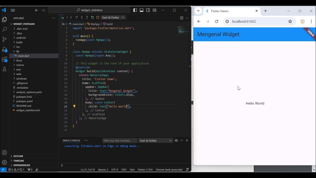 Mengenal Widget Pada Flutter #1 - YouTube