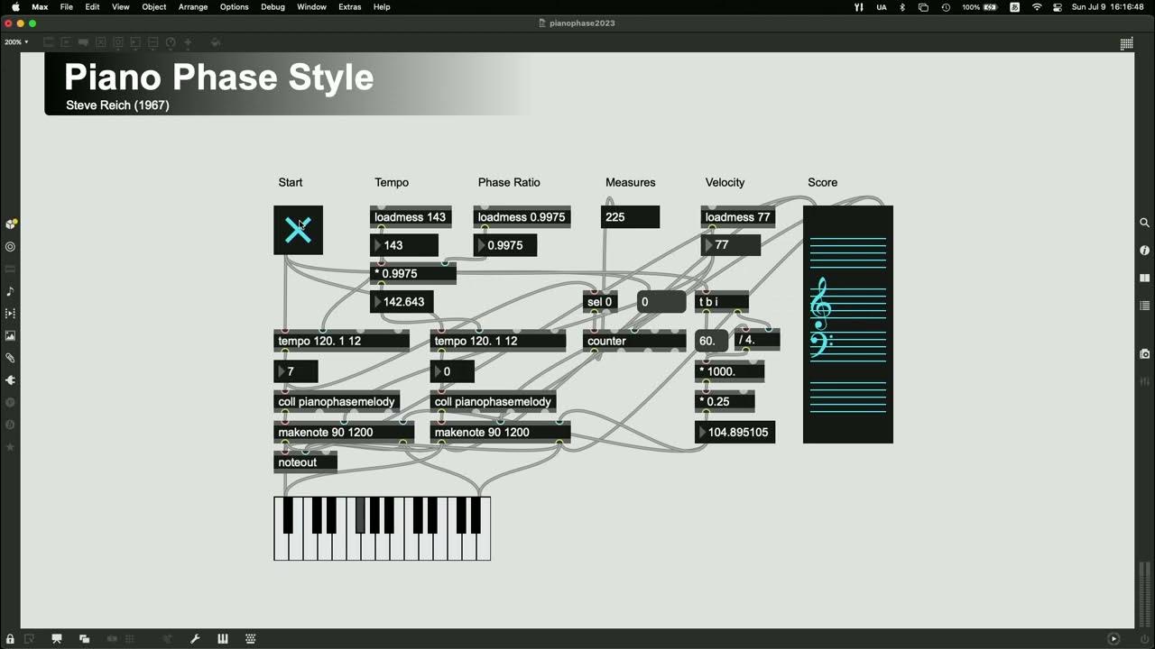 Max/MSP Piano Phase - YouTube