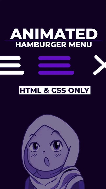 Animated Humberger Menu #webdesign #coding #webdevelopment #javascript #frontend #html5 #css3 # ...