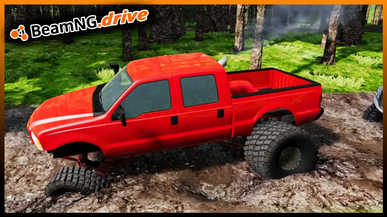 BeamNG.drive MP - MASSIVE POWERSTROKE IN DEEP MUD HOLES! (FOLLOW THE ...