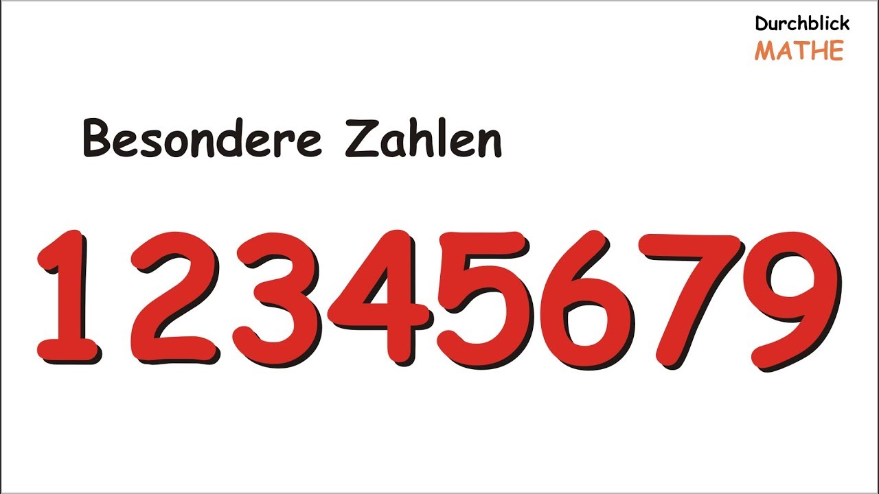 Faszination Mathe: Die Zahl 12345679 - YouTube