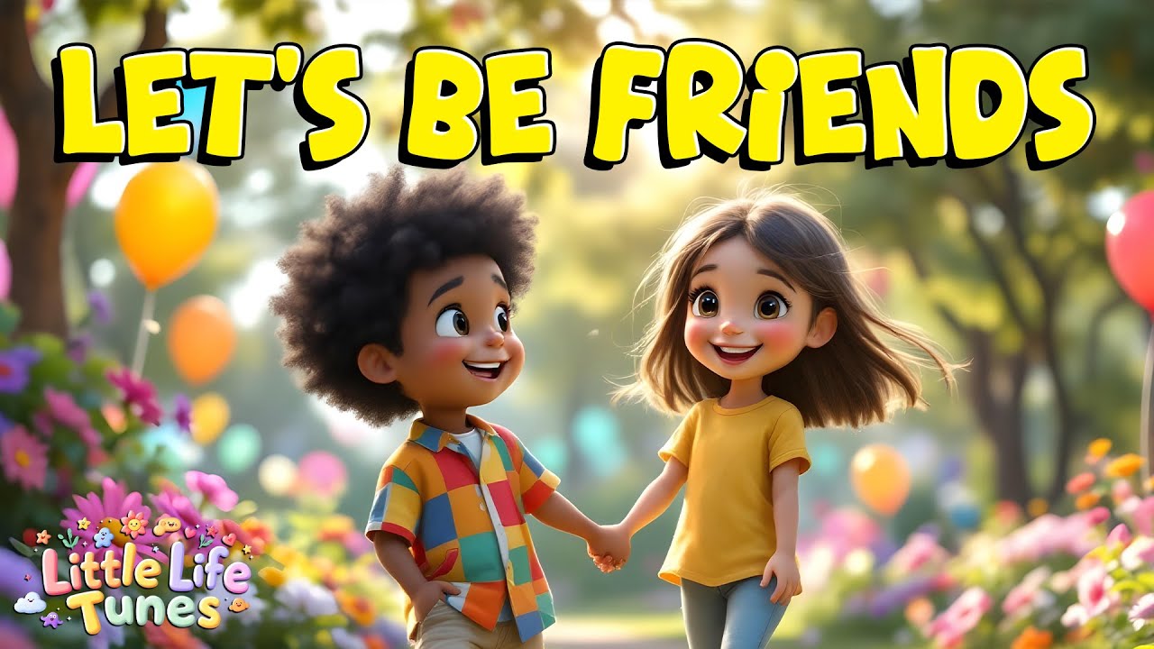 Let's Be Friends 🤝 | Fun Friendship Song for Kids | Sing-Along for ...