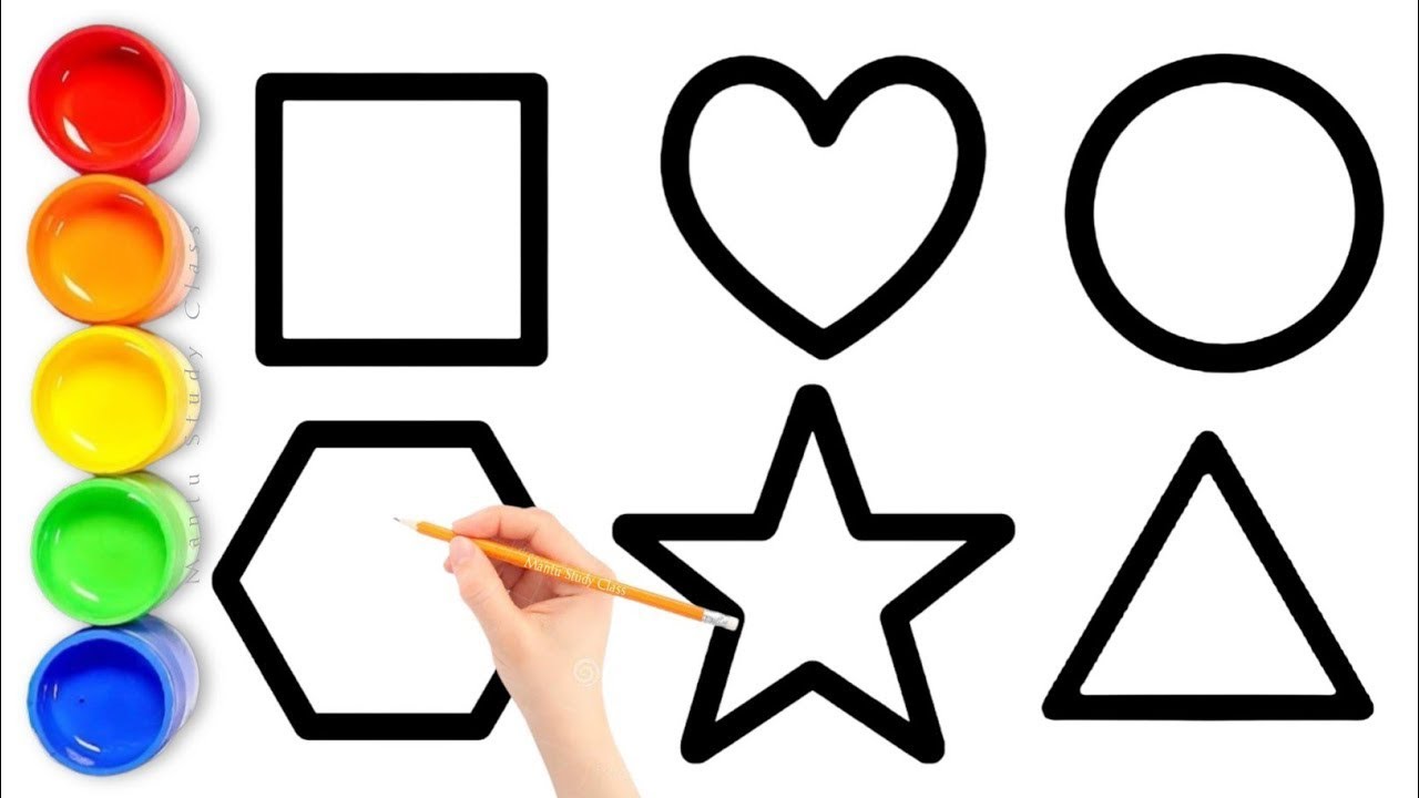 Learn new shapes drawing, shapes song, Learn to draw 2d shapes, learn ...