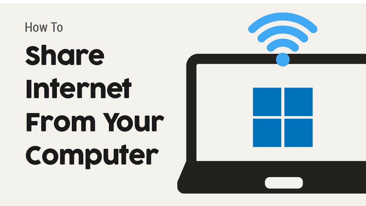 How to Share Internet Connection From Your PC Wirelessly - YouTube