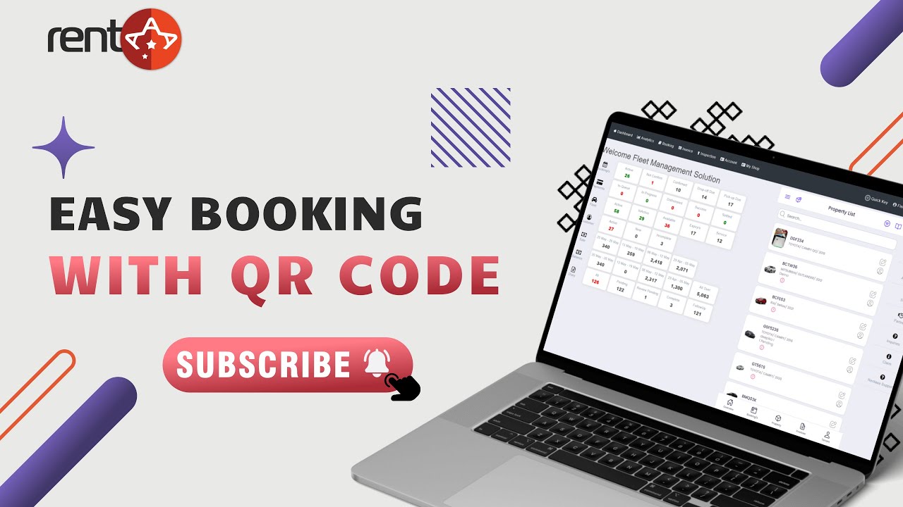 Easy Booking with QR Code | Rental Management Software - YouTube