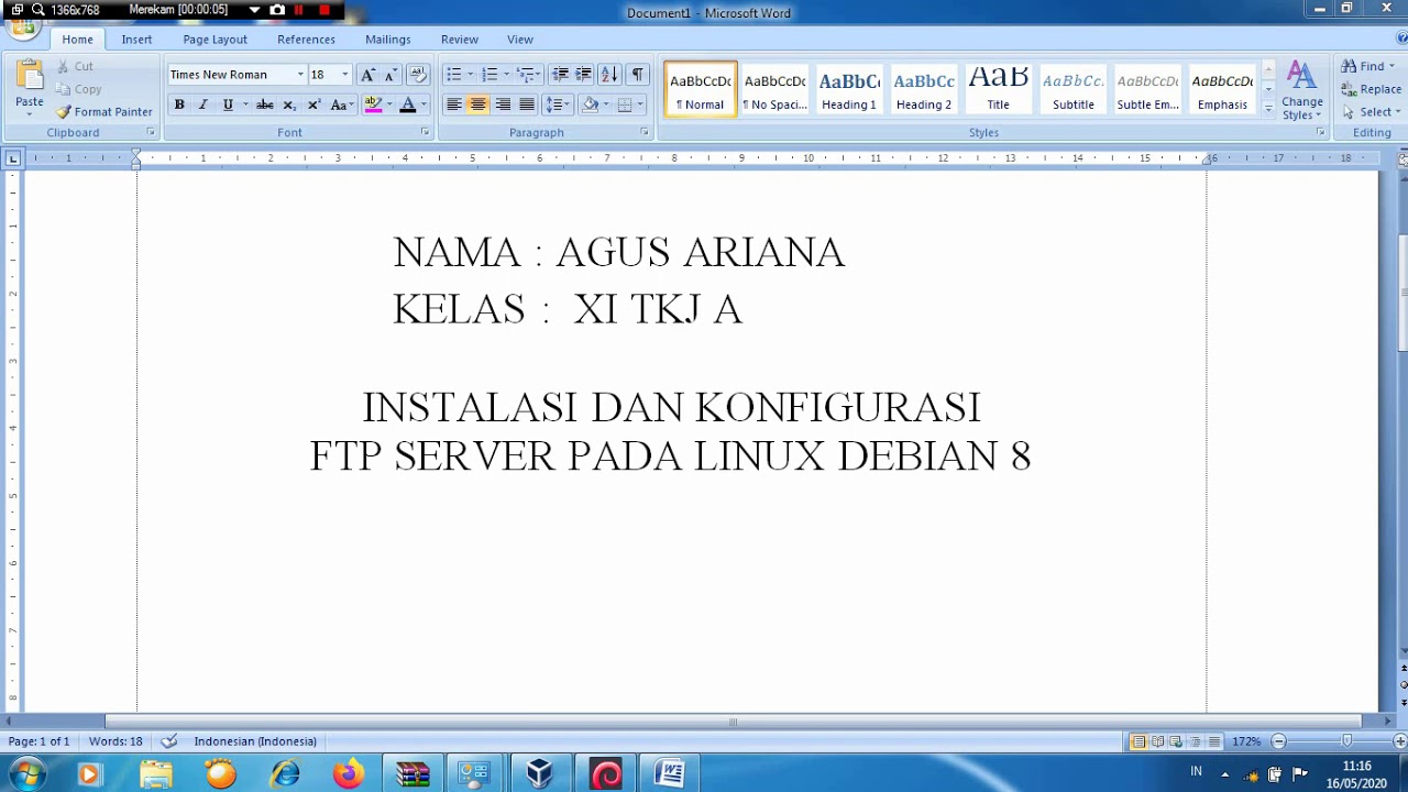 Instalasi & Konfigurasi FTV server pada linux debian 8 - YouTube