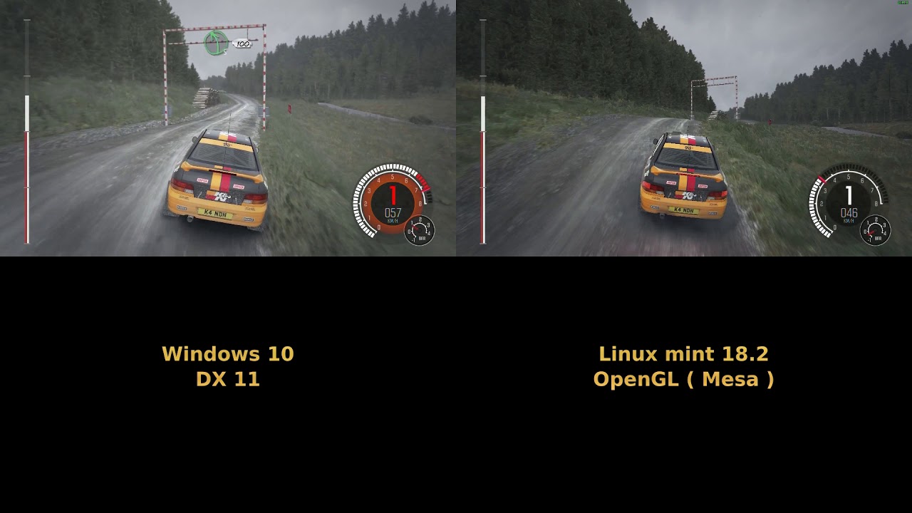 Windows 10 vs Linux mint 18.2 - Dirt rally Benchmark - YouTube