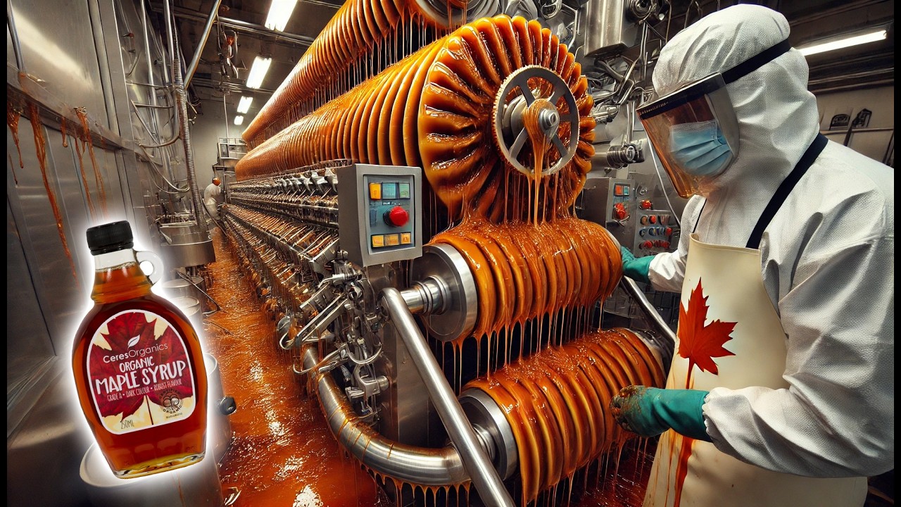 How Maple Syrup Is Made in a Factory | Maple Syrup Production Process ...