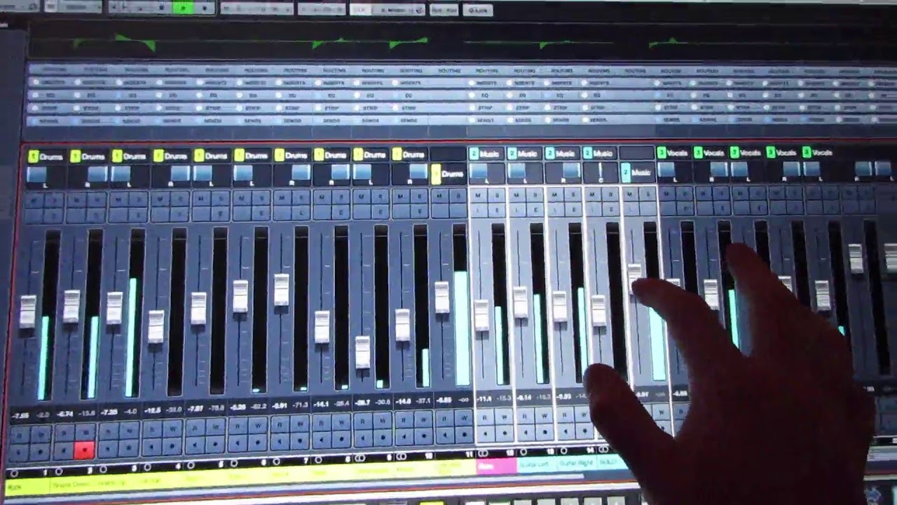 Slate RAVEN Multi-Touch Mixing on Cubase - YouTube